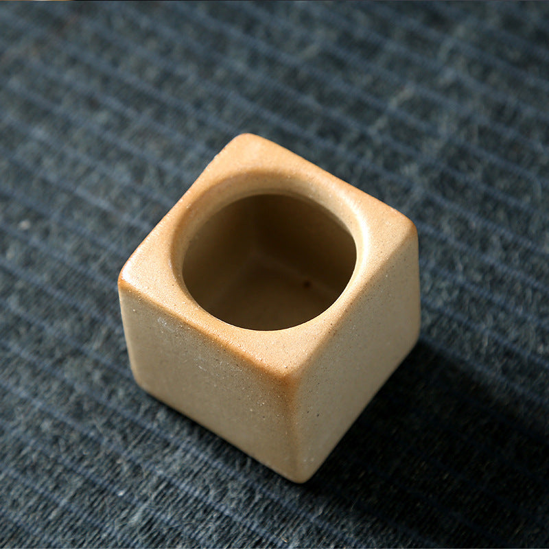 Reverse Cone Ceramic Coffee Cup [Raven Black] – Sake Oni