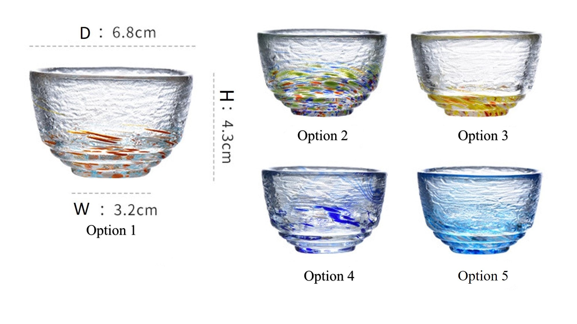 Rainbow Color Glass Sake Cup 60ml – Sake Oni